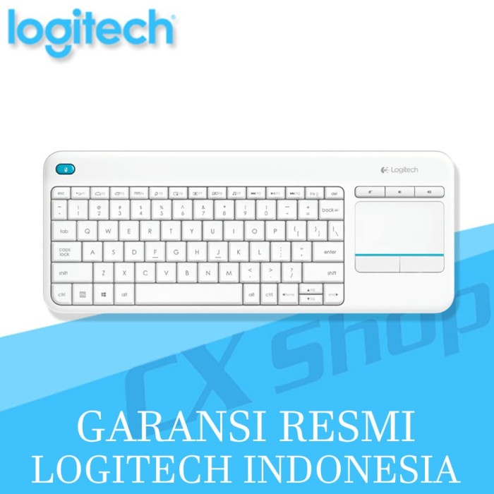 Jual LOGITECH K400 PLUS WIRELESS TOUCH KEYBOARD - PUTIH | Shopee Indonesia