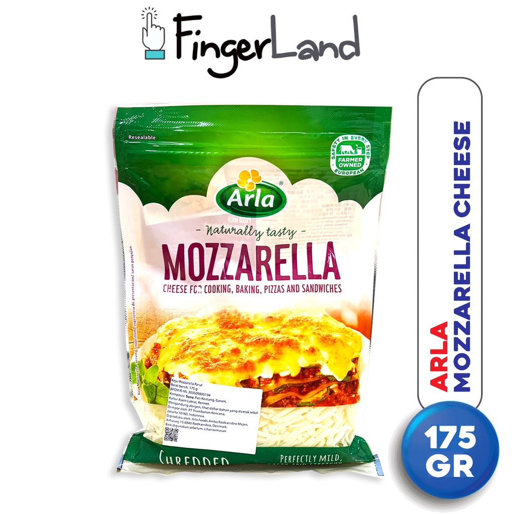 Jual ARLA Shredded Mozarella Cheese 175 gram Keju Mozarella Parut ...