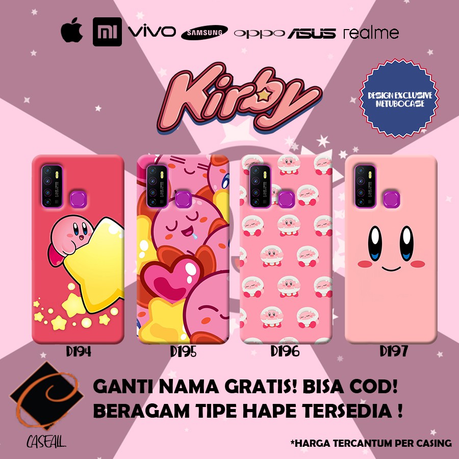 Jual Casing Kirby Mario ( Semua Tipe HP ) Samsung A03 A03 Core A33 A53 Redmi Note 11 Note11 pro ...