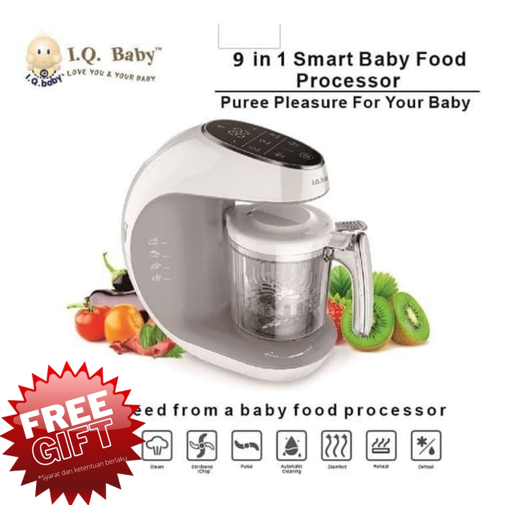 Jual Blommie Iq Baby 9 in 1 Smart Baby Food Processor I.Q. Baby IQ-921 ...