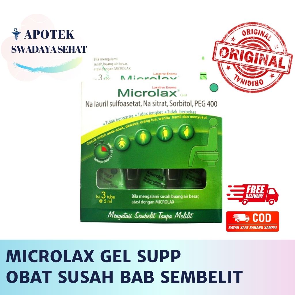 Jual MICROLAX GEL Box Isi 3 Tube Isi 5 ML - Obat Sembelit Susah BAB ...