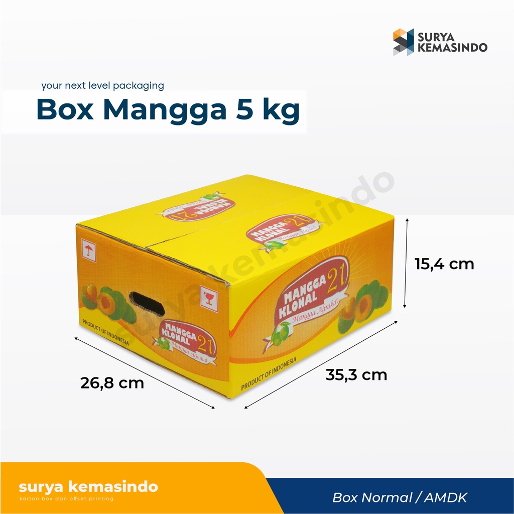 Jual BOX MANGGA ISI 12 BUAH (5 kg) Set Sekat/KARDUS/KLONAL/KLONAL21 ...