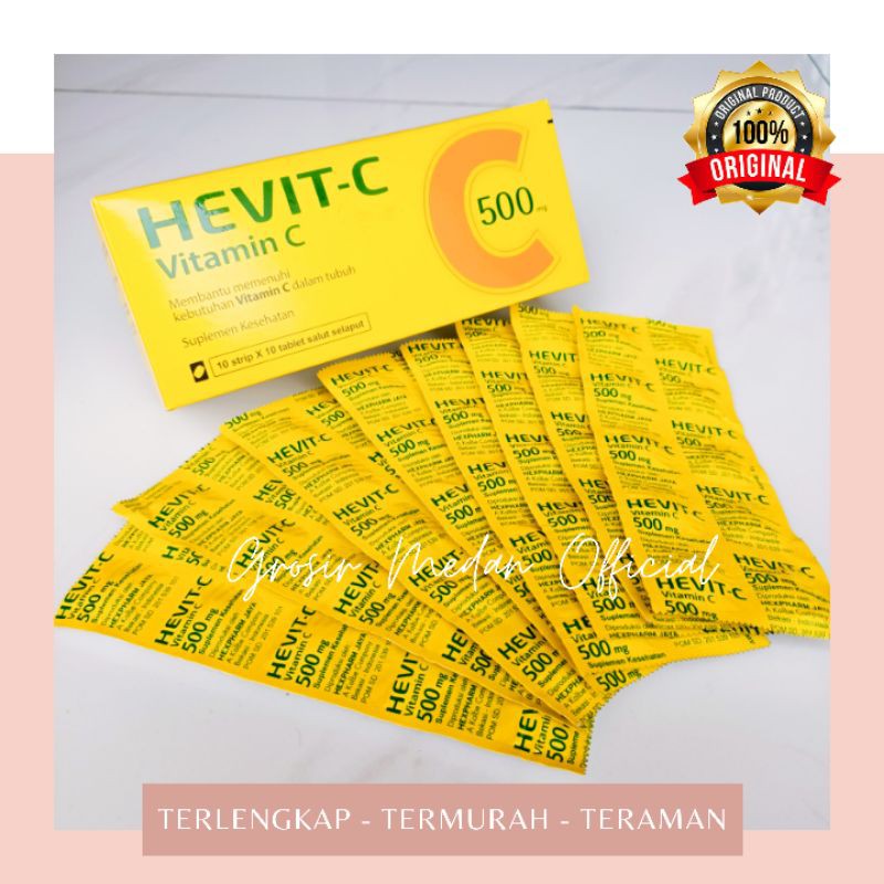 Jual HEVIT C 500 MG VITAMIN C DAYA TAHAN TUBUH | Shopee Indonesia