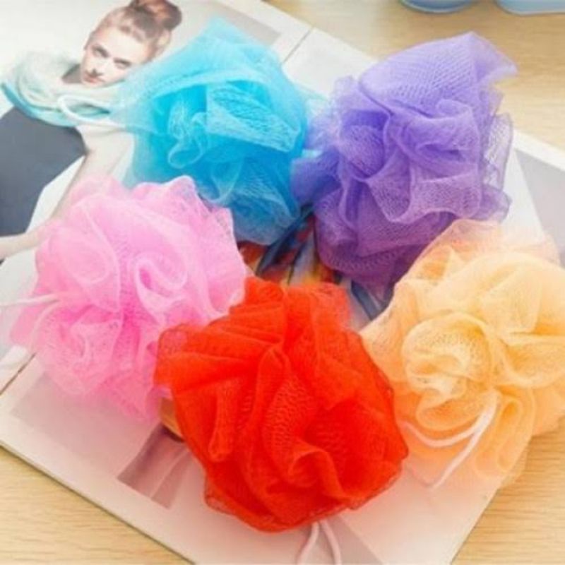 Jual Spons mandi lusinan/Busa mandi harga 12pcs/Sabut mandi san doil ...