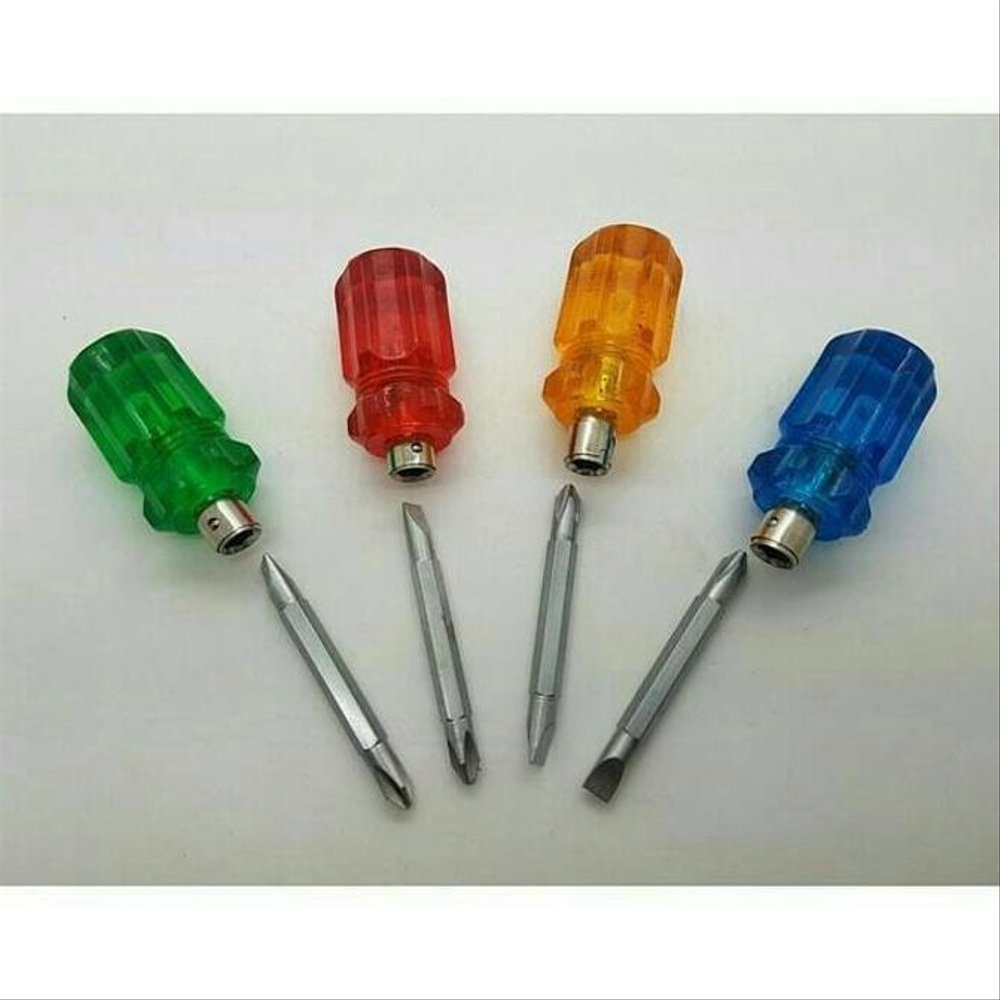 Jual Obeng Mini Kecil Plus Minus Bolak Balik Bogel Cebol Mungil Warna ...