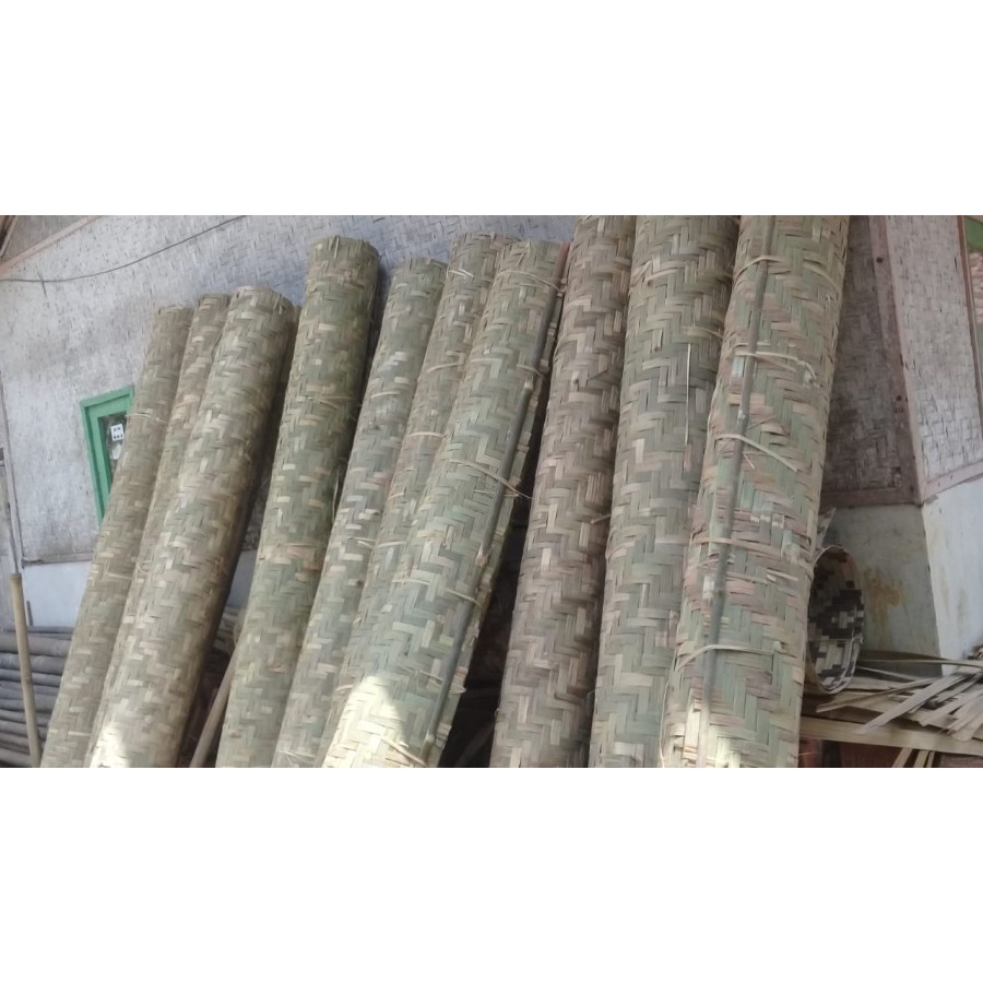 Jual Gedek Anyaman Bilik Bambu 2,5x4 Meter | Shopee Indonesia
