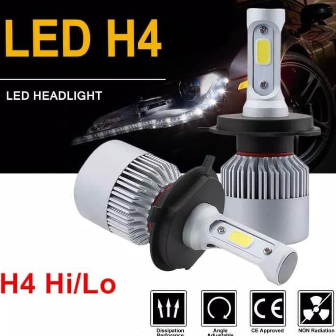 Jual LED H4 COB 3 sisi 72 watt | Shopee Indonesia