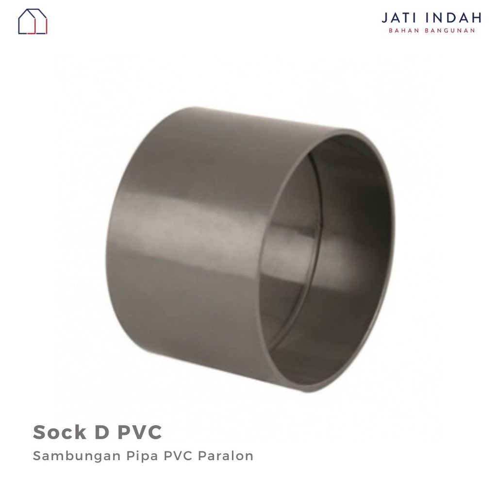 Jual SOCK 3 inch D | Socket / Sok Fitting Pipa Pralon PVC | Fitting ...