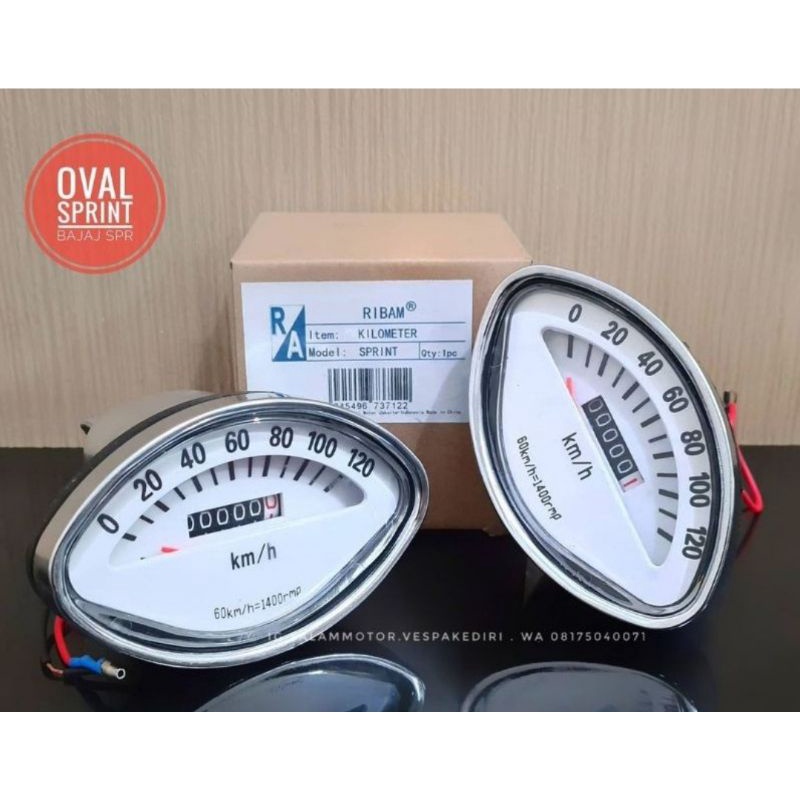 Jual spedometer vespa oval sprint super | Shopee Indonesia