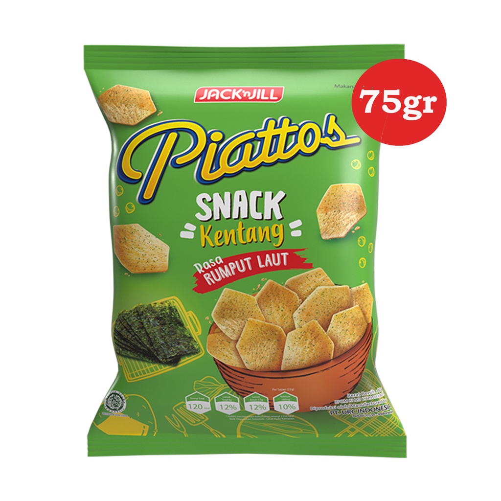 Jual Piatos Rasa Rumput Laut 75g | Shopee Indonesia