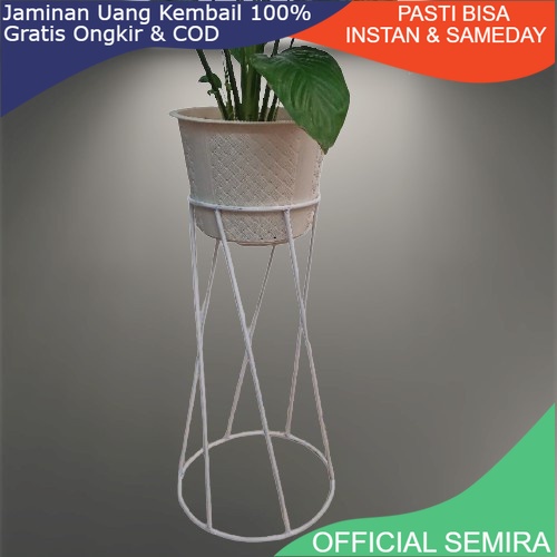 Jual STANDING POT BESI MINIMALIS/DUDUKAN POT MODEL MIRING/RAK BUNGA ...