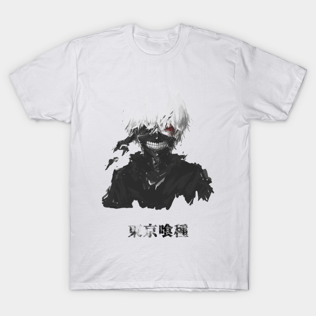 Jual Kaos TOKYO GHOUL KANEKI SPLIT FACE ANIME KAMISHIRO MANGA JAPANESE ...