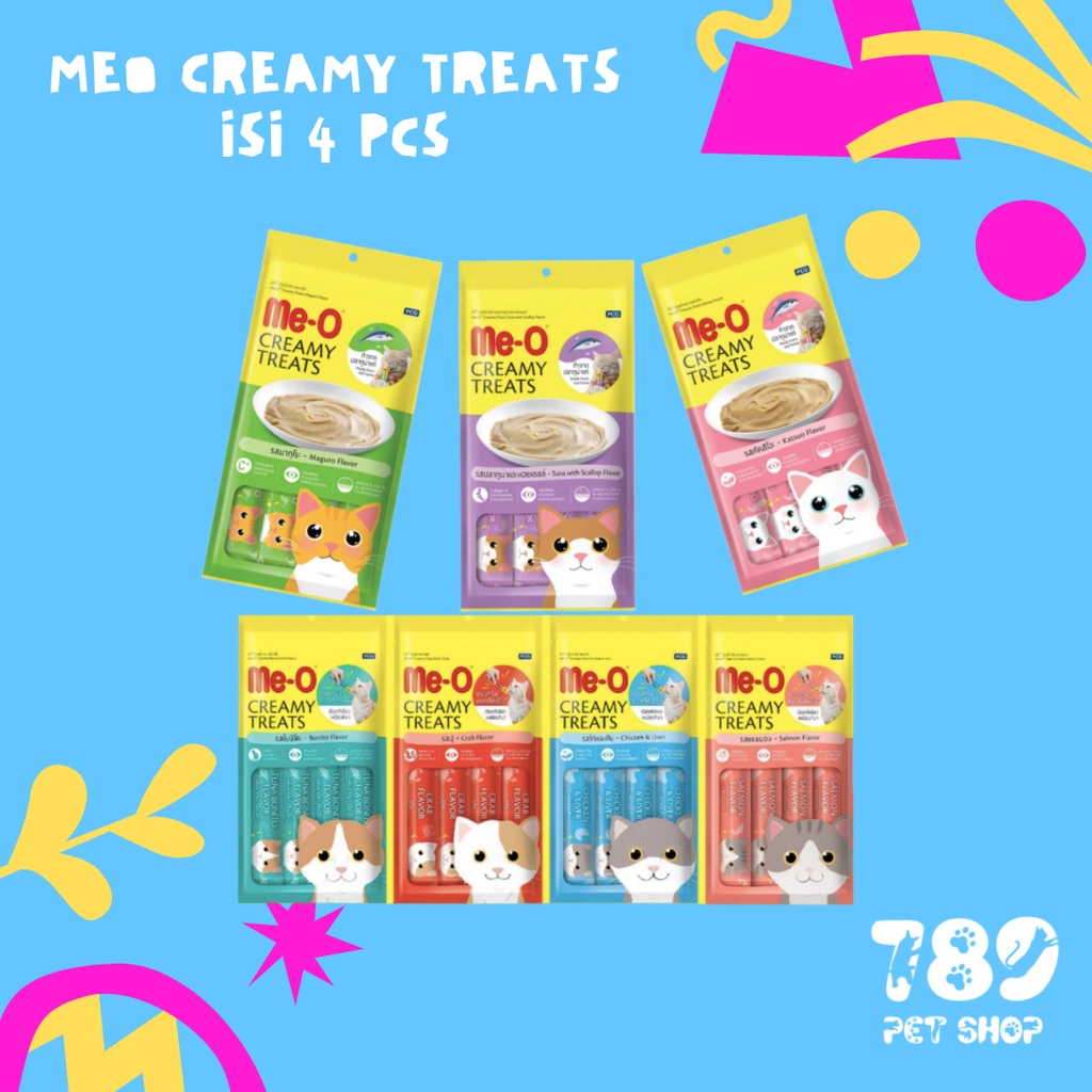 Jual Meo Creamy Treats Snack ISI 4 SACHET Pasta Kucing Semua Umur ...