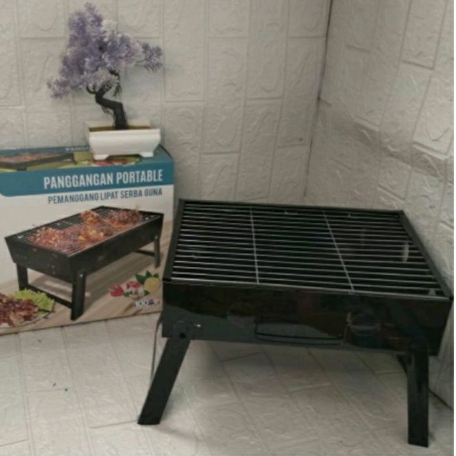 Jual Panggangan Daging Sate Portable Multi Square Grill 35 Cm | Shopee ...