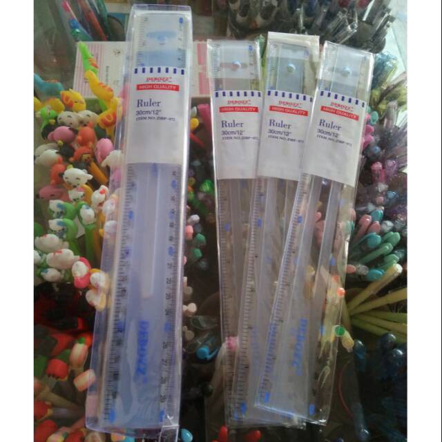 Jual (12 pcs) mistar/penggaris deboz 30 cm | Shopee Indonesia