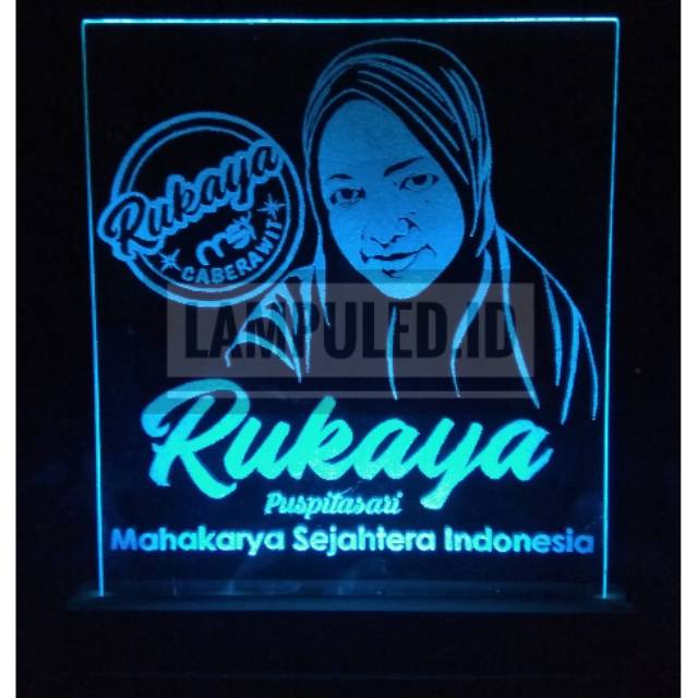 Jual Lampu Plakat Ukir Akrilik AC175 | Shopee Indonesia