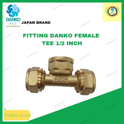 Jual Fitting / Sambungan Pipa Air Panas Danko T / Female Tee / Tee Drat Dalam Ukuran 1/2 inch ...