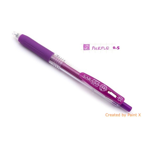 Jual PURPLE 0.5 Pen tinta UNGU Zebra Sarasa Clip Gel Ink polpen Jel ...