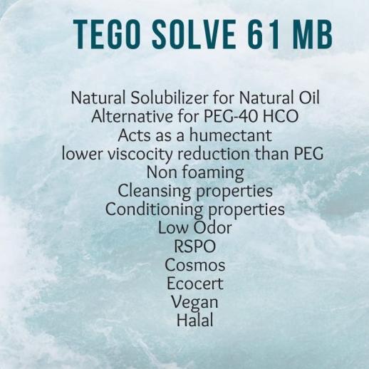 Jual Natural Solubilizer - Tego Solve 61 Mb - 50G | Shopee Indonesia