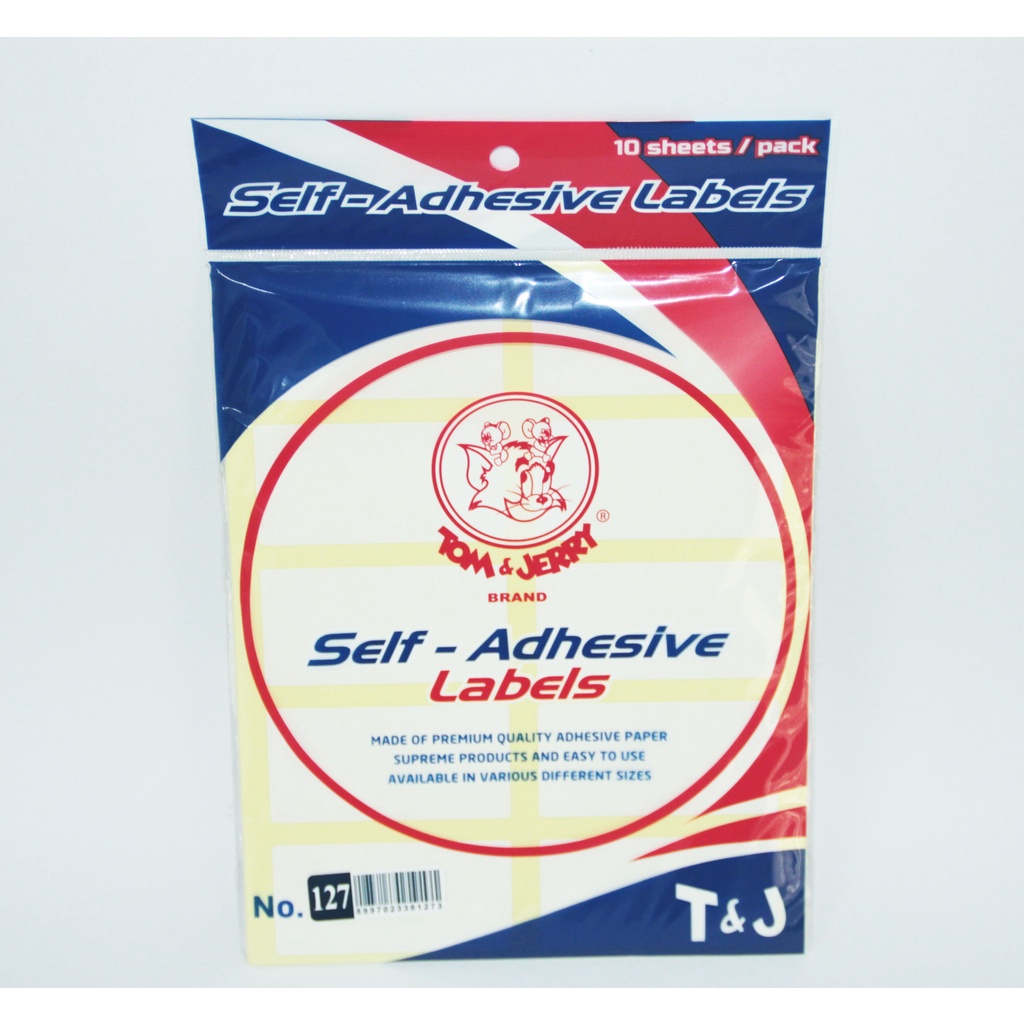 Jual Label Sticker Tom & Jerry No.127 Warna Putih | Shopee Indonesia