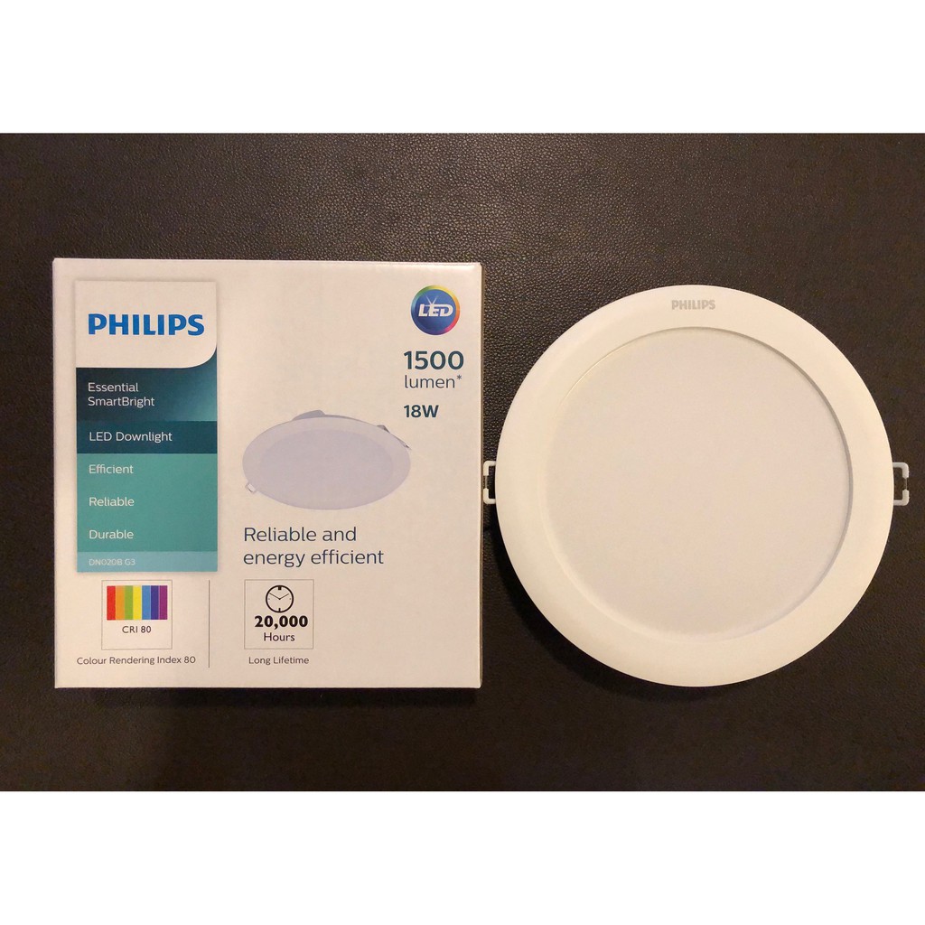 Jual PHILIPS Downlight LED DN020B G3 18W 18Watt 18 Watt 18 W | Shopee ...