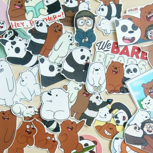 Jual WBB - Sticker We Bare Bears / stiker beruang panda | Shopee Indonesia