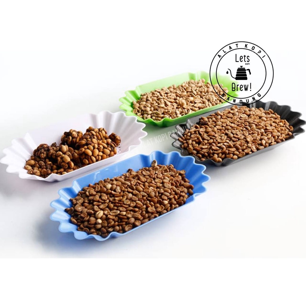 Jual Bean Cannister / Coffee Bean Sample Plat / Bean Platter / Wadah ...
