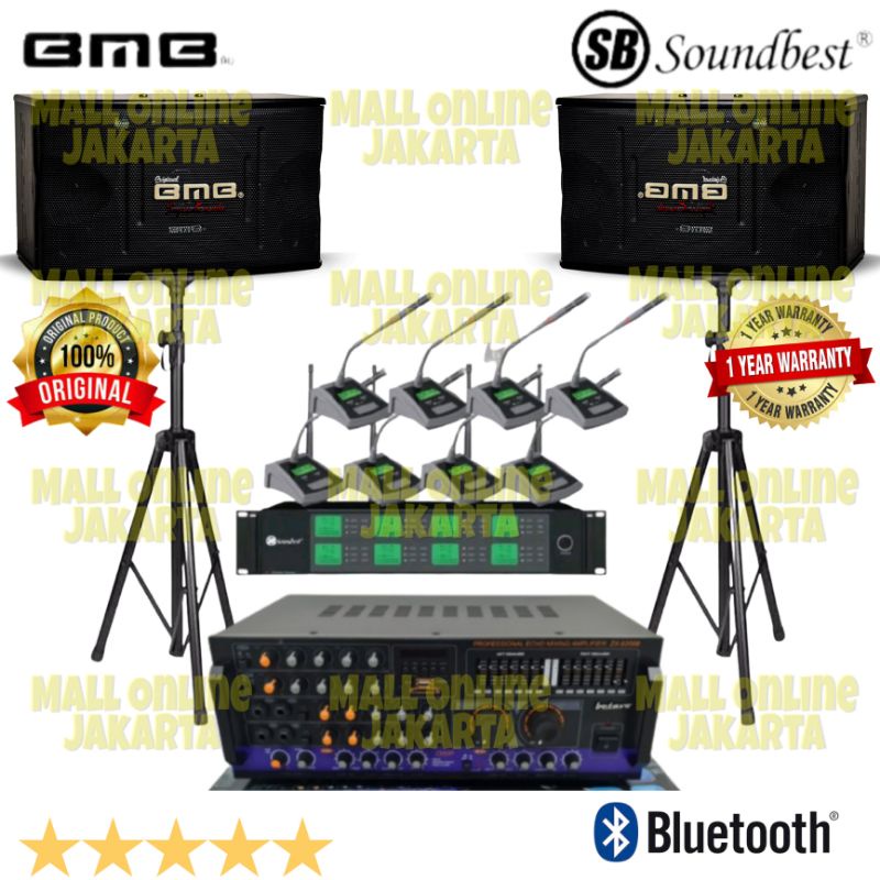 Jual Paket Sound System BMB 10 inch Conference Mic Wireless 8 ...