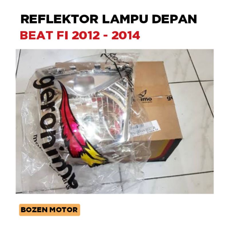 Jual Reflektor Lampu Depan Beat FI 2012 2013 2014 / Refektor Set Assy ...