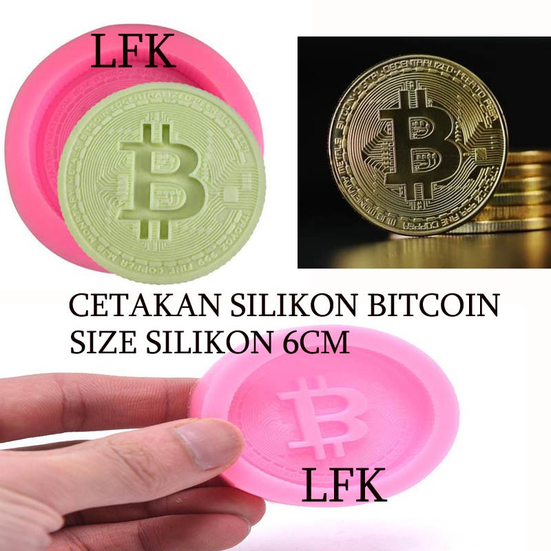 Jual SF CETAKAN BITCOIN SILIKON CRYPTO KOIN BTC DEKORASI KUE COKLAT ...