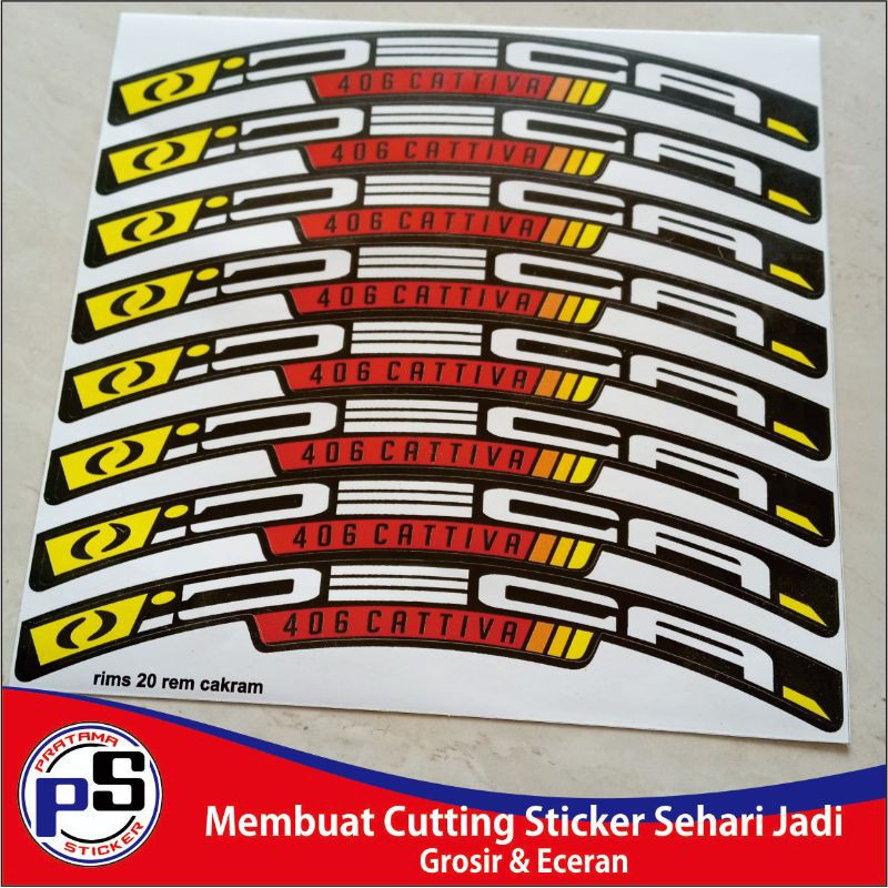 Jual Sticker Decal Rims Velg 20 Deca Sepeda Minion rem cakram | Shopee ...