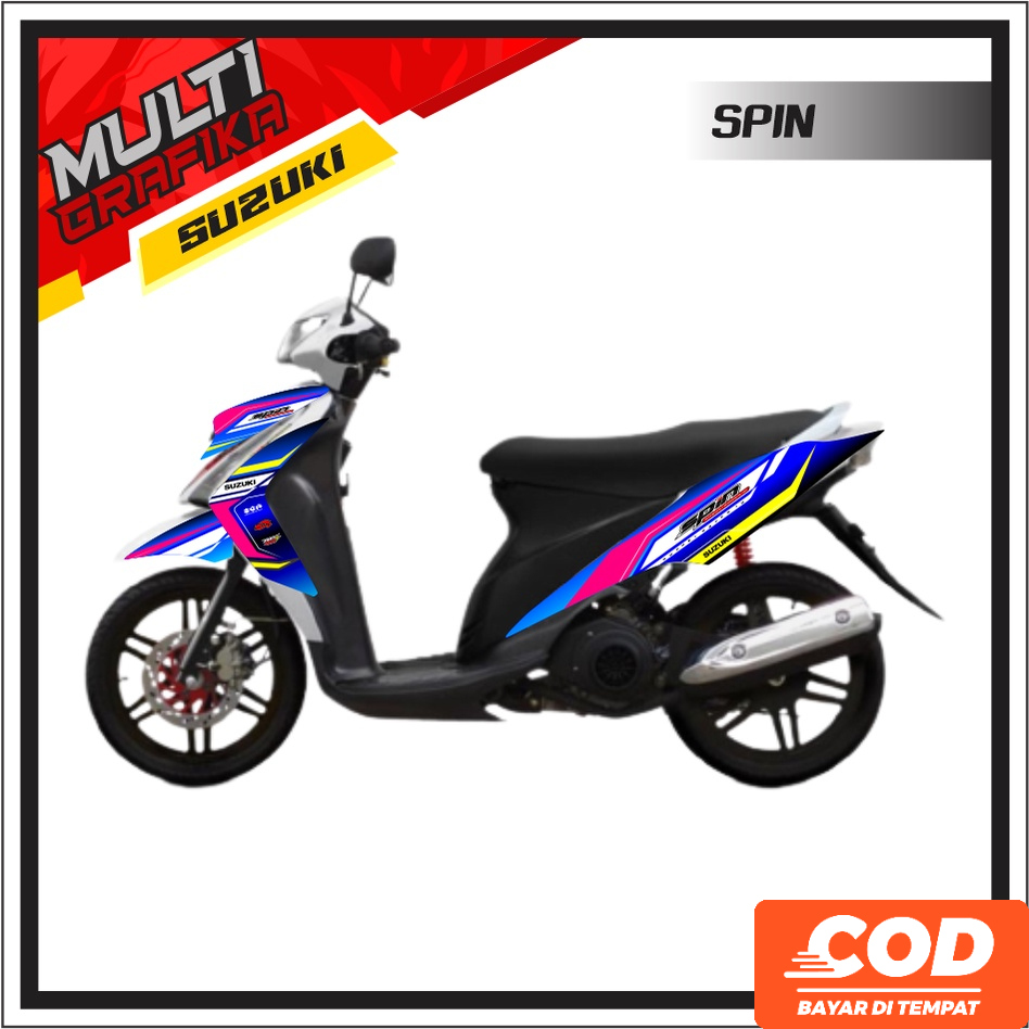 Jual Stiker Striping Dekal Motor SUZUKI SPIN Series A, Decal Custom ...