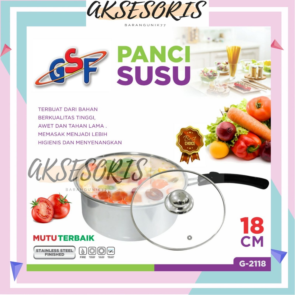 Jual PANCI SUSU TUTUP KACA 18CM GSF G-2118 / PANCI KUAH GSF / PANCI ...