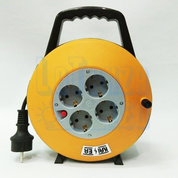 Jual Kabel Roll 15M / Rol 15 M / Kabel gulung 15 Meter 4 stop kontak ...