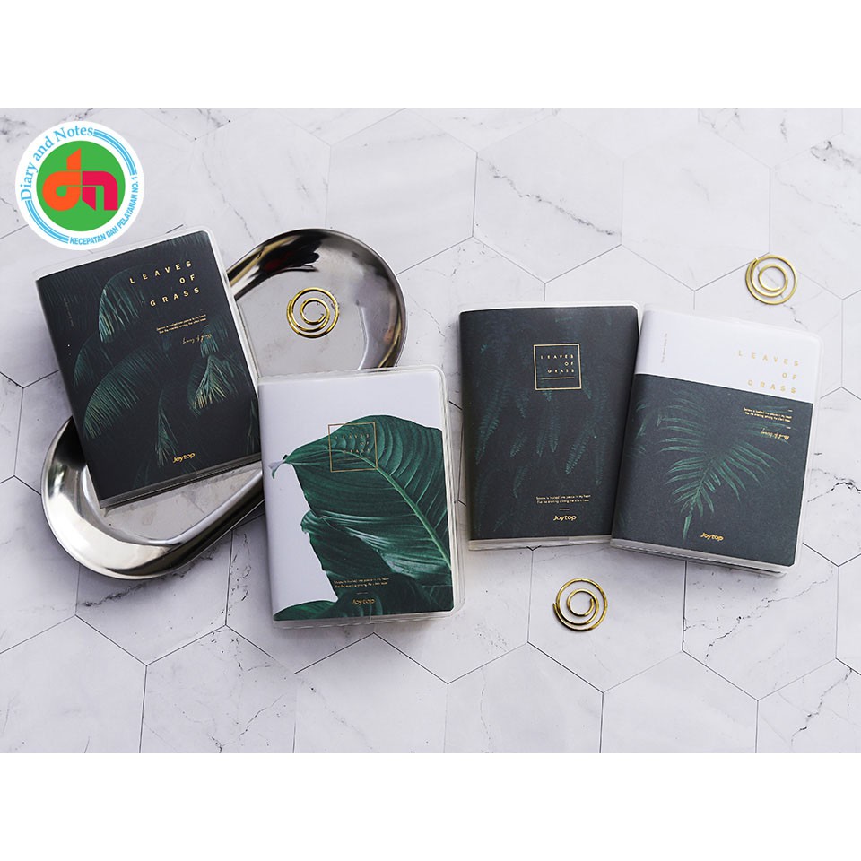 Jual Buku Catatan Kecil Leaves of Grass Ruled Mini Notes A7 Bagus ...
