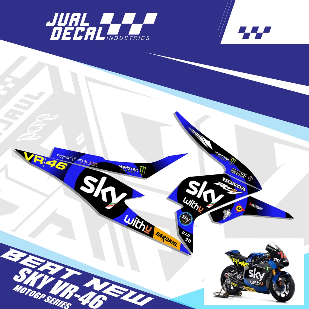 Jual Stiker Honda Beat Variasi SKY Livery Striping Motor Beat Street ...