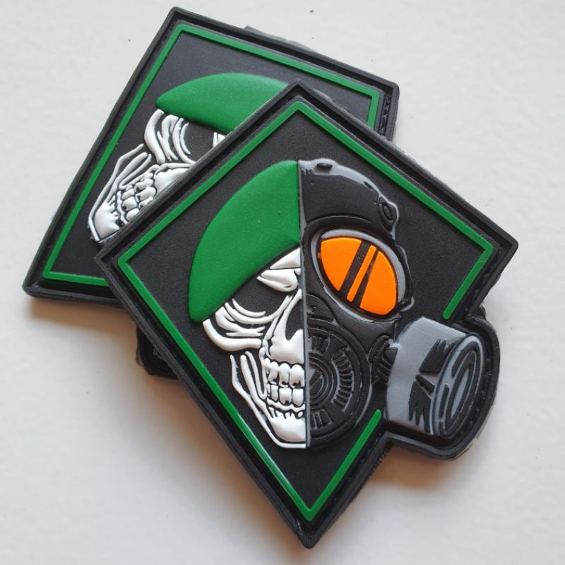 Jual patch rubber logo skull baret hijau - tni ad - rubber patch ... Jual patch rubber logo skull baret hijau - tni ad - rubber patch ...