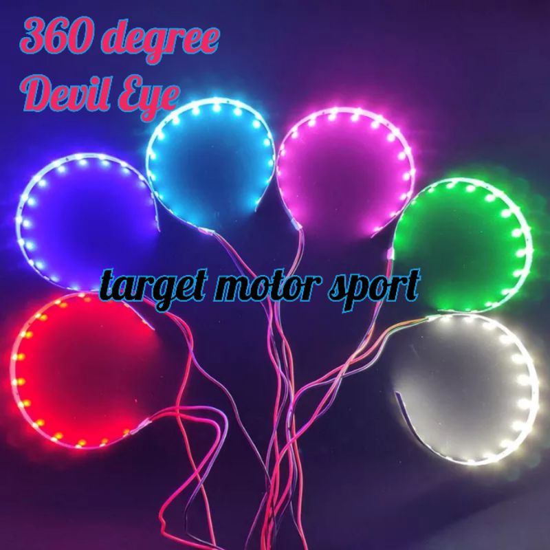 Jual Lampu Devil Demon Eye 360 derajat Lampu LED Demon Eye LED Alis ...