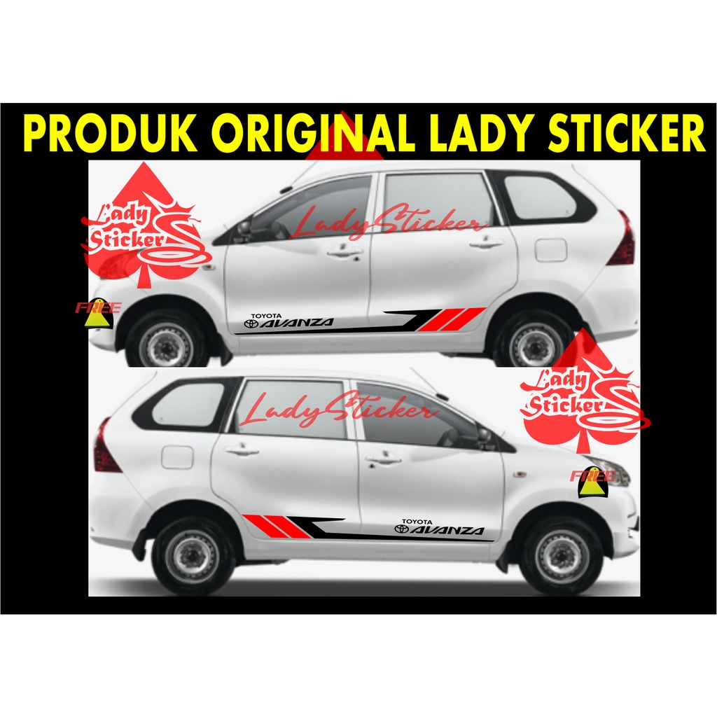 Jual Sticker avanza sticker stiker mobil toyota avanza all new avanza ...