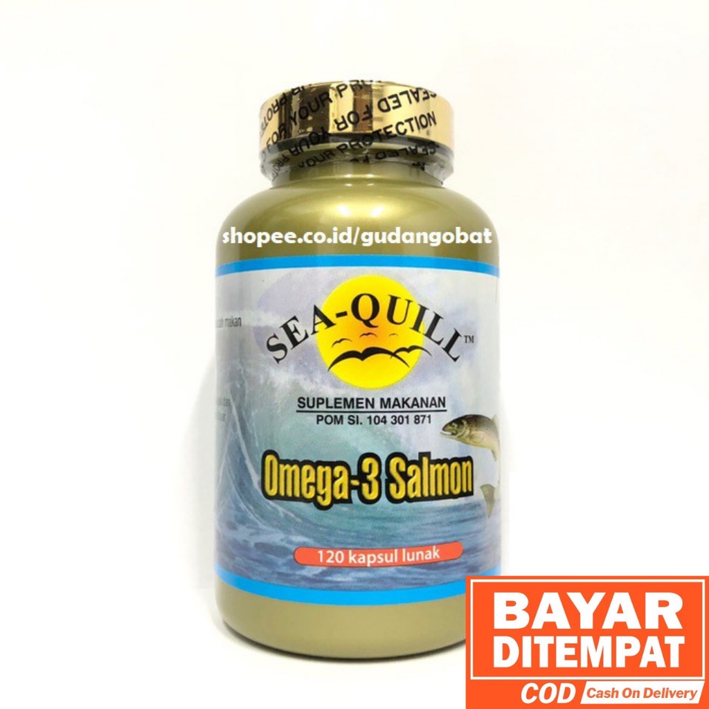 Jual Sea-Quill Omega 3 Salmon 120's -Fish Oil, Minyak Ikan, Suplemen ...