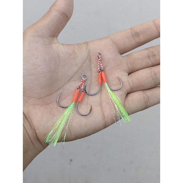 Jual ASIST HOOK DOUBLE | TYPE CHINU | COCOK UNTUK JIG 30-40 GRAM ...
