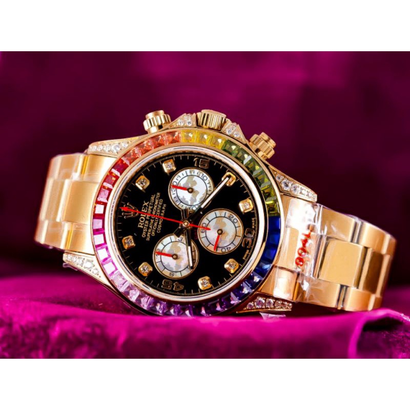 Jual Jam Tangan Pria Merk Rolex Daytona Swiss Eta Free Box | Shopee ...