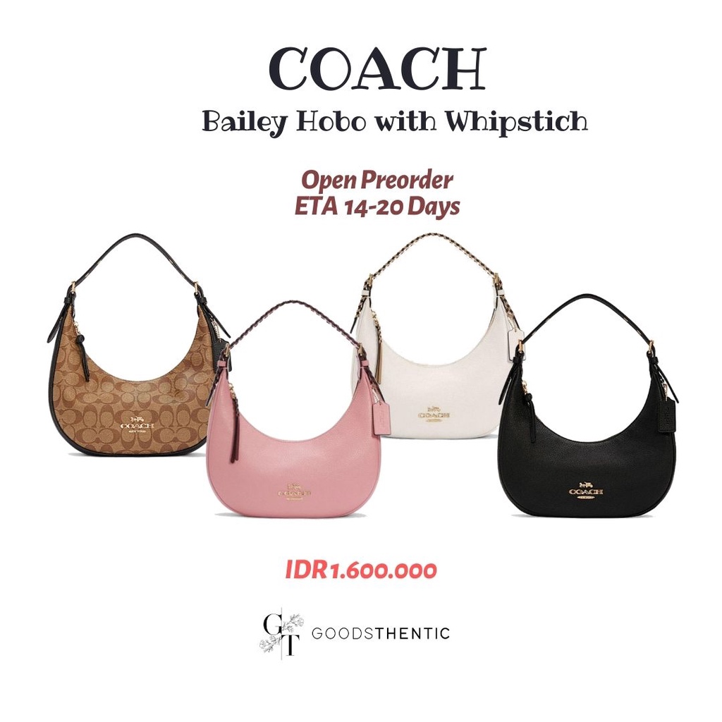 Jual COACH BAILEY HOBO WITH WHIPSTICH | Shopee Indonesia