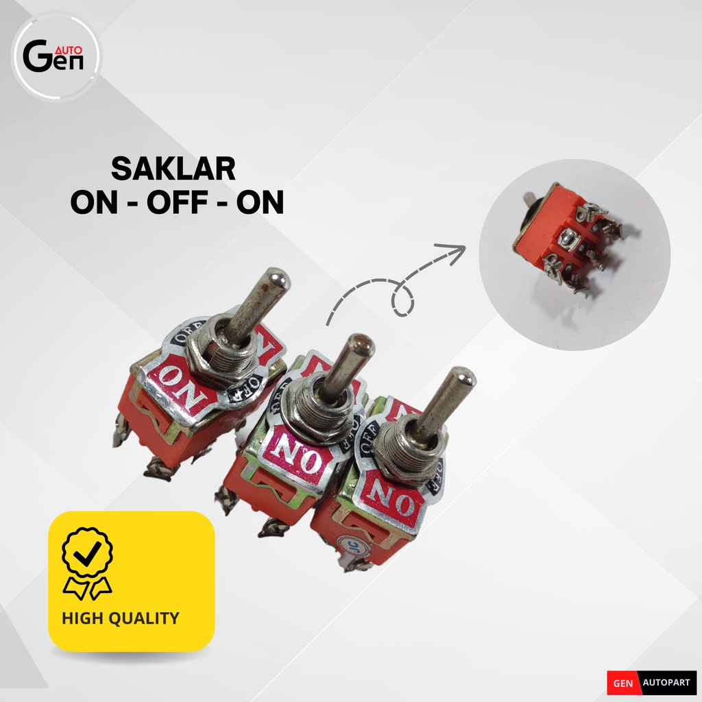 Jual Saklar Switch Toggle Togle Tombol ON OFF 2 6 Pin Kaki - 2 Pin KN3 ...