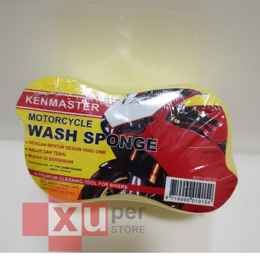 Jual SPONGE BUSA CUCI MOTOR & MOBIL 2 PCS KENMASTER | Shopee Indonesia