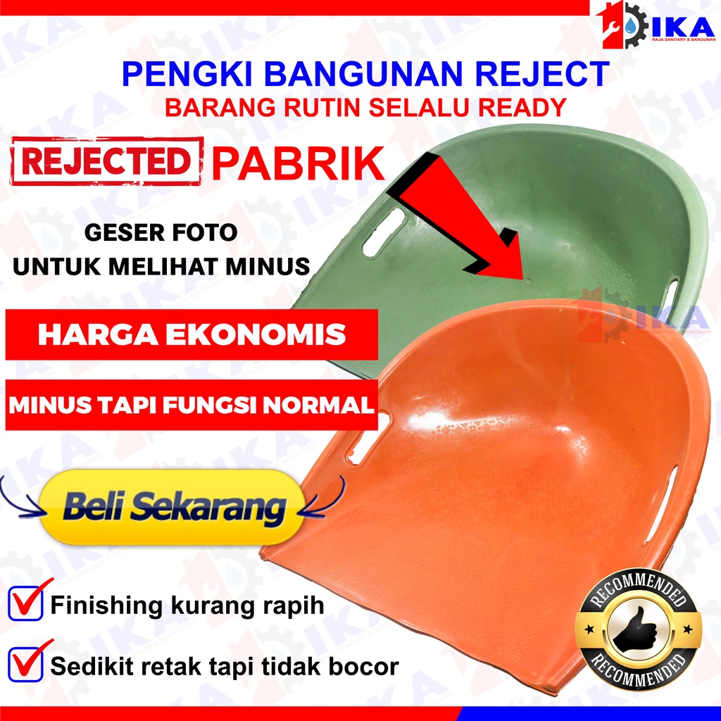 Jual [REJECT] Pengki Plastik (rijek pabrik) Karet Hijau Serokan ...