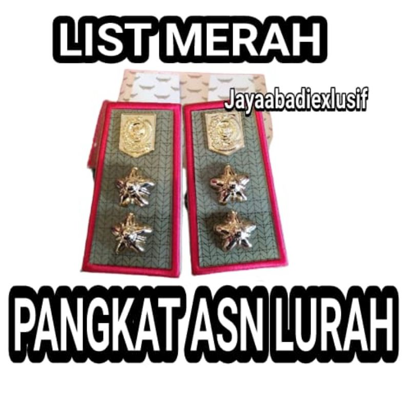 Jual PANGKAT LURAH/KADES LIST MERAH - EXCLUSIVE | Shopee Indonesia
