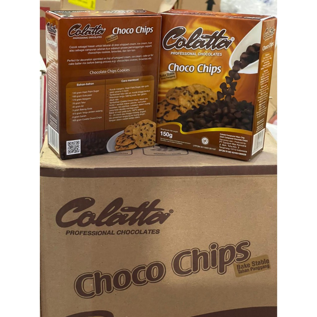 Jual Colatta Choco Chips Kemasan - Chip 150gram | Shopee Indonesia