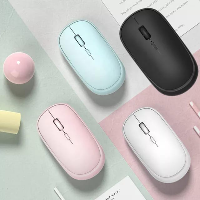 Jual Mouse Wireless Optical Mouse Warna Macaron Dengan Desain Minimalis ...