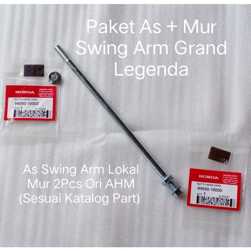 Jual Paket As + Mur Swing Arm Astrea Grand Legenda (As Lokal + 2Mur Ori ...
